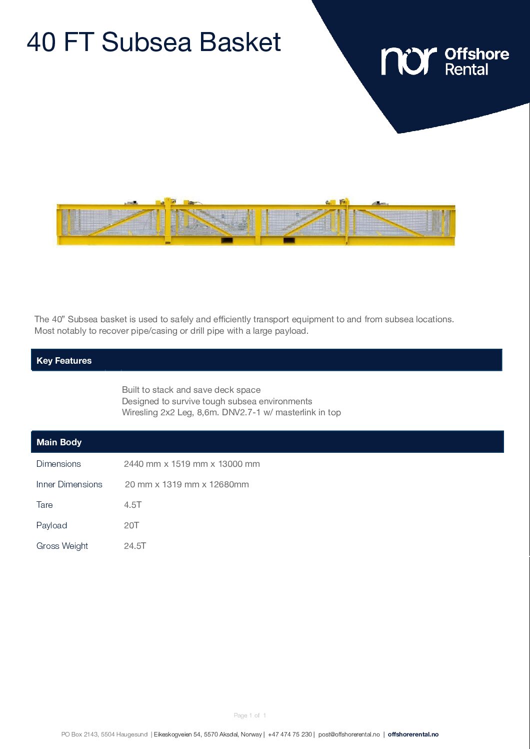 NOR-DS-40 FT Subsea Basket-130423.docx - Norwegian Offshore Rental