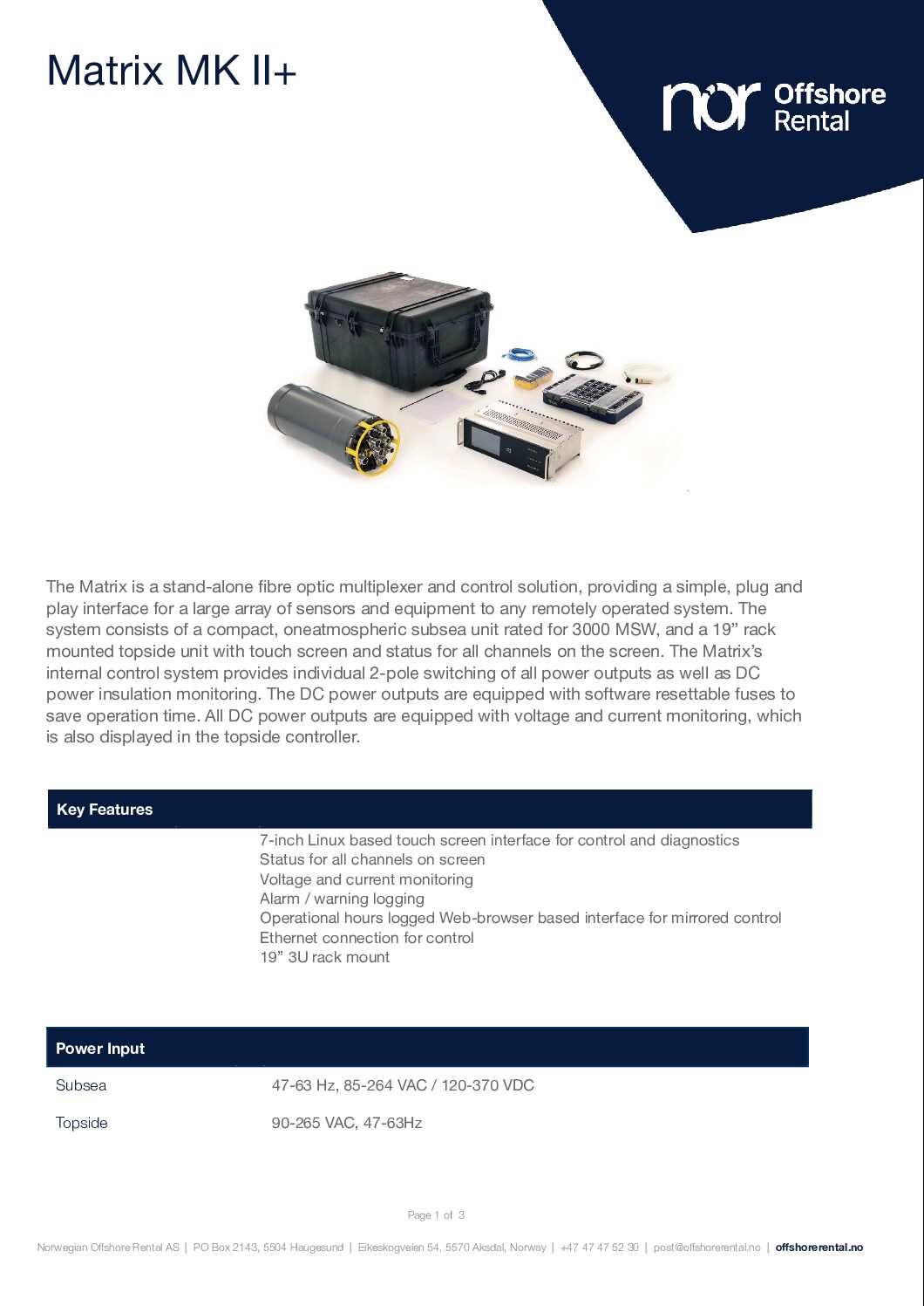 NOR-DS-Matrix-MK11+-260423 - Norwegian Offshore Rental NOR-DS-Matrix-MK11+-260423 - Norwegian Offshore Rental