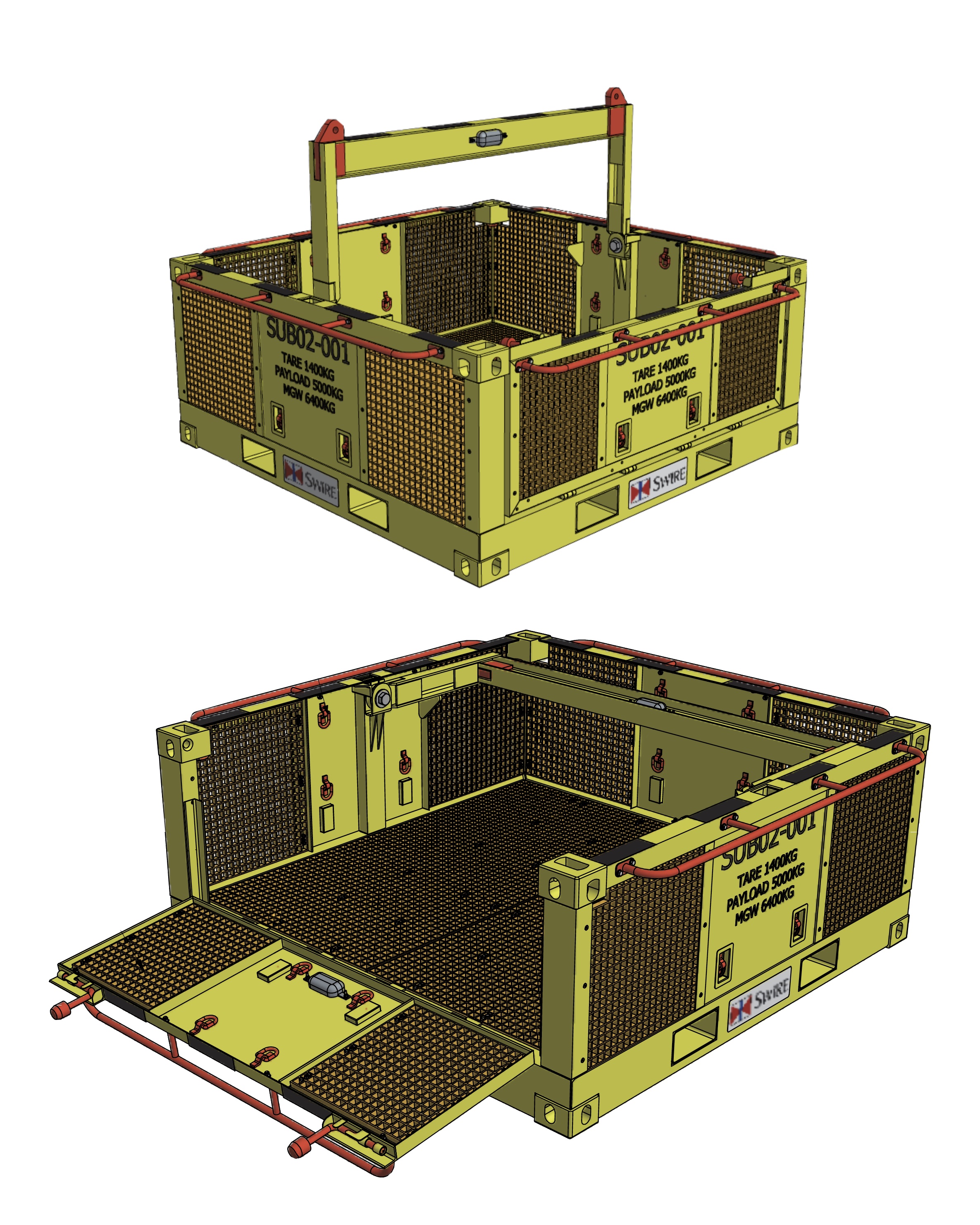 Subsea Basket with Door - Norwegian Offshore Rental