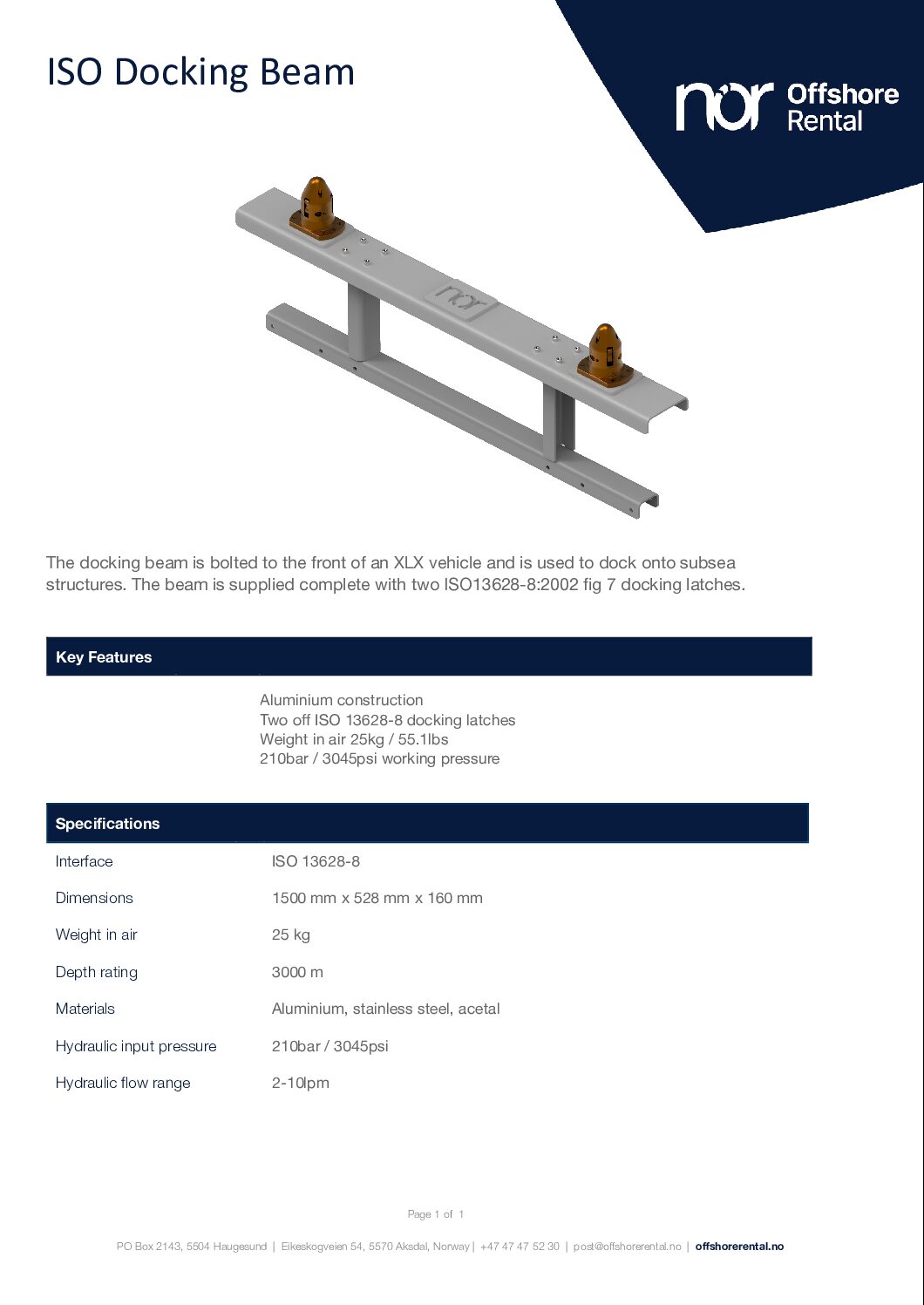 NOR-DS-ISO Docking Beam-120123 - Norwegian Offshore Rental