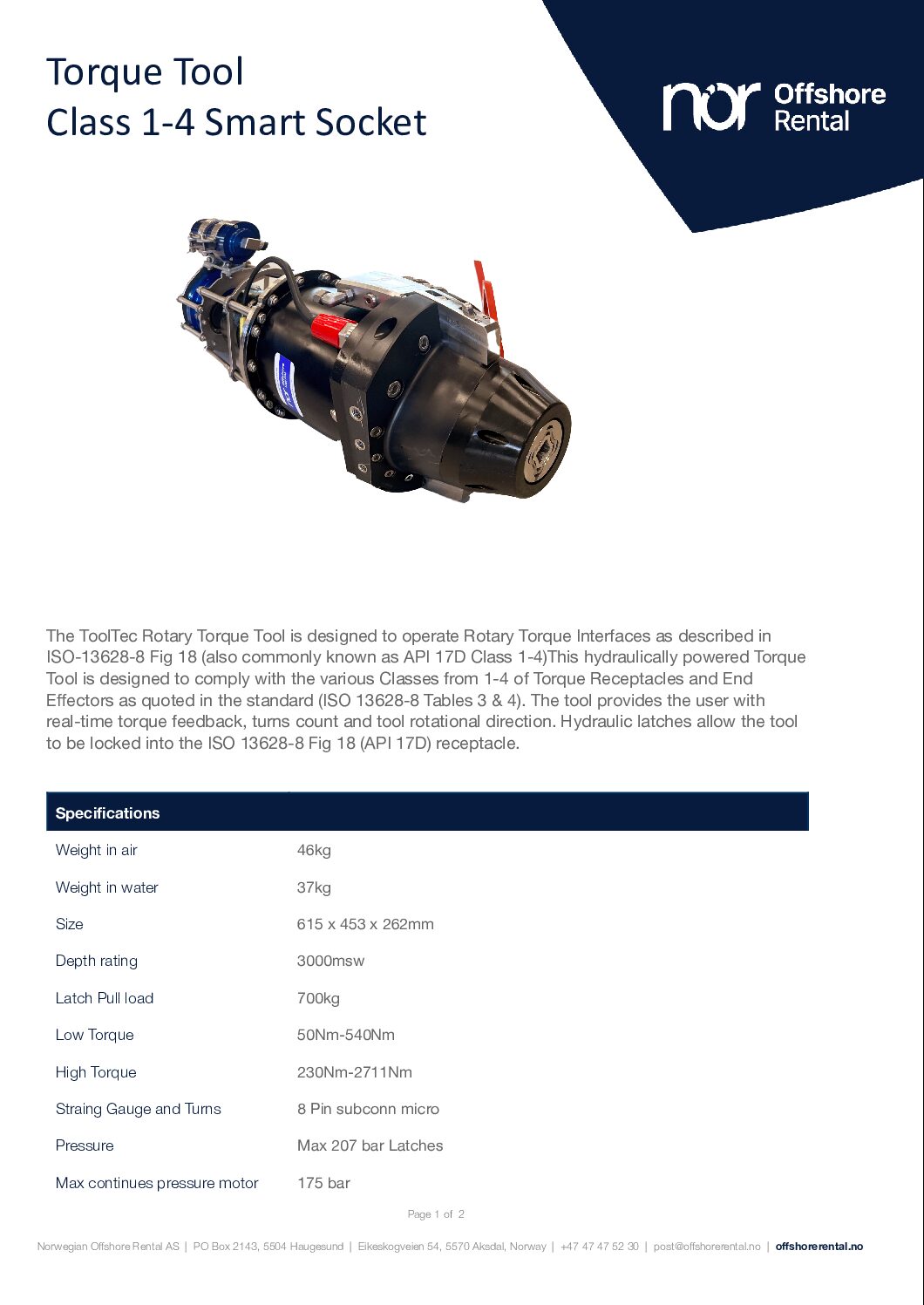 NOR-DS-Torque Tool Class 1-4 Multi Socket-120523 - Norwegian Offshore ...